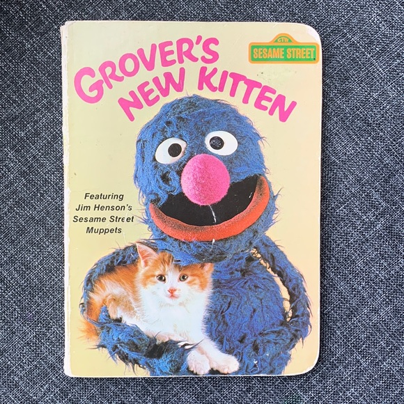 Sesame Street | Other | Grovers New Kitten Sesame Street Book Vtg ...